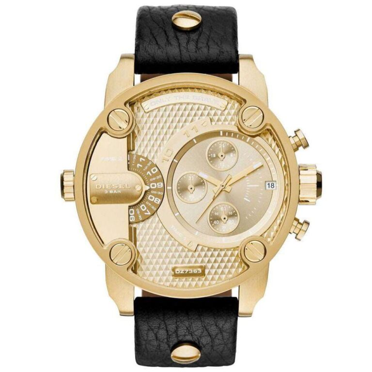 Diesel Dz7363 Men S Chronograph Little Daddy Gold Watch – Watchlyx